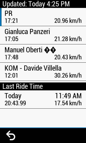 Stava live Segment: Garmin update issue - Edge 1030 - Sports & Fitness ...