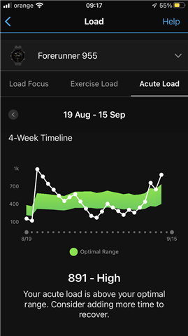 VO2max/ Acute Load/ Training Status - values differ between watch and ...