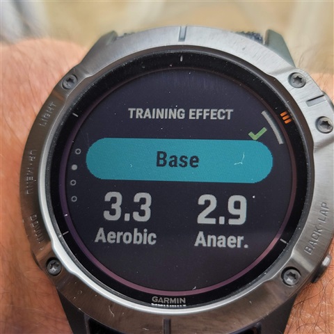 Training Effect incorrect on workout summary screen - fēnix 6 Series ...