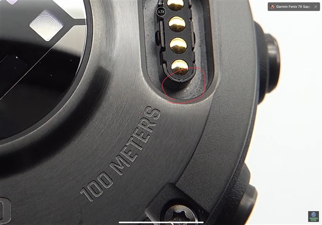 One side of the charging port is split. - Instinct 2 Series - Wearables ...