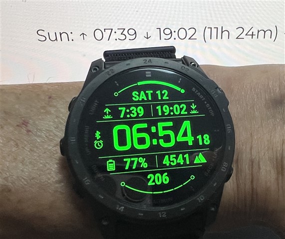 Sunset time incorrect on glances - fēnix 8 Series - Wearables - Garmin ...
