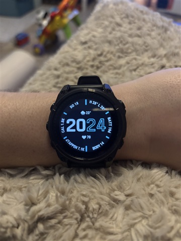 Fenix 8 solar 47mm: Dutch 'STAPPEN' label truncated on stock watch face ...