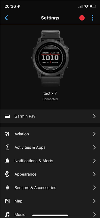 Red Exclamation Mark Meaning? - fēnix 7 Series - Wearables - Garmin Forums