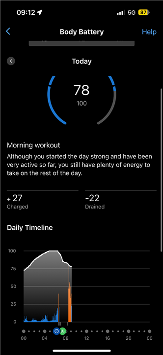 Visual Bug on body battery - fēnix 8 Series - Wearables - Garmin Forums